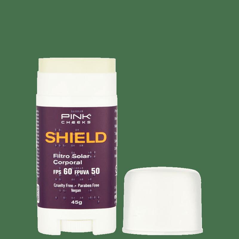 Pink Cheeks Shield Fps 60 Protetor Solar Em Bastão 45g - Protetor Solar ...