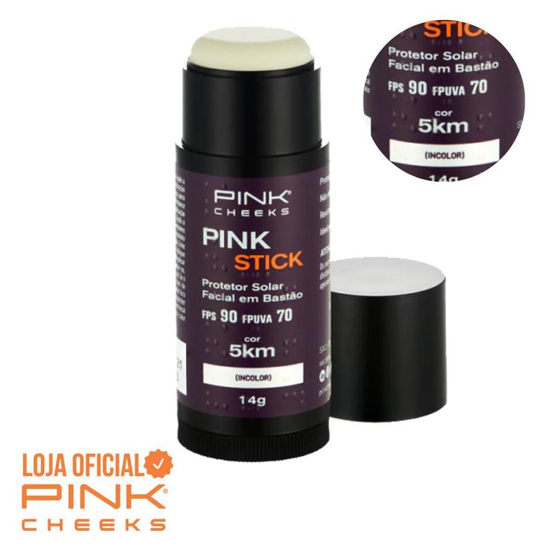 Pink Stick FPS90 FPUVA70 - 5km 14g - Pink Cheeks - Protetor Solar ...