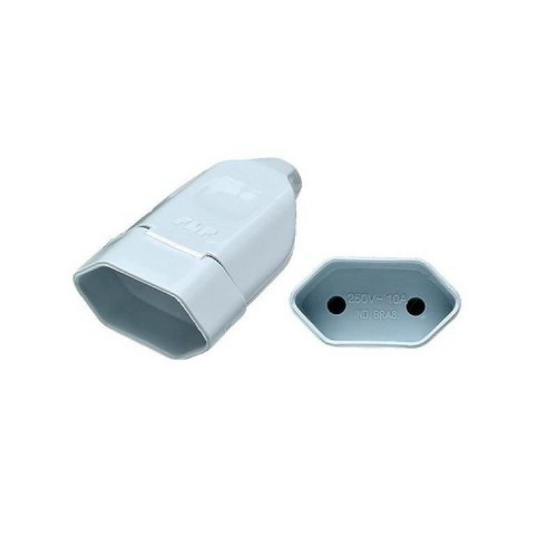 Pino Femea Flp 2 Polos 10a. Branco - Kit C/10 Peca(S) - Plugs e ...
