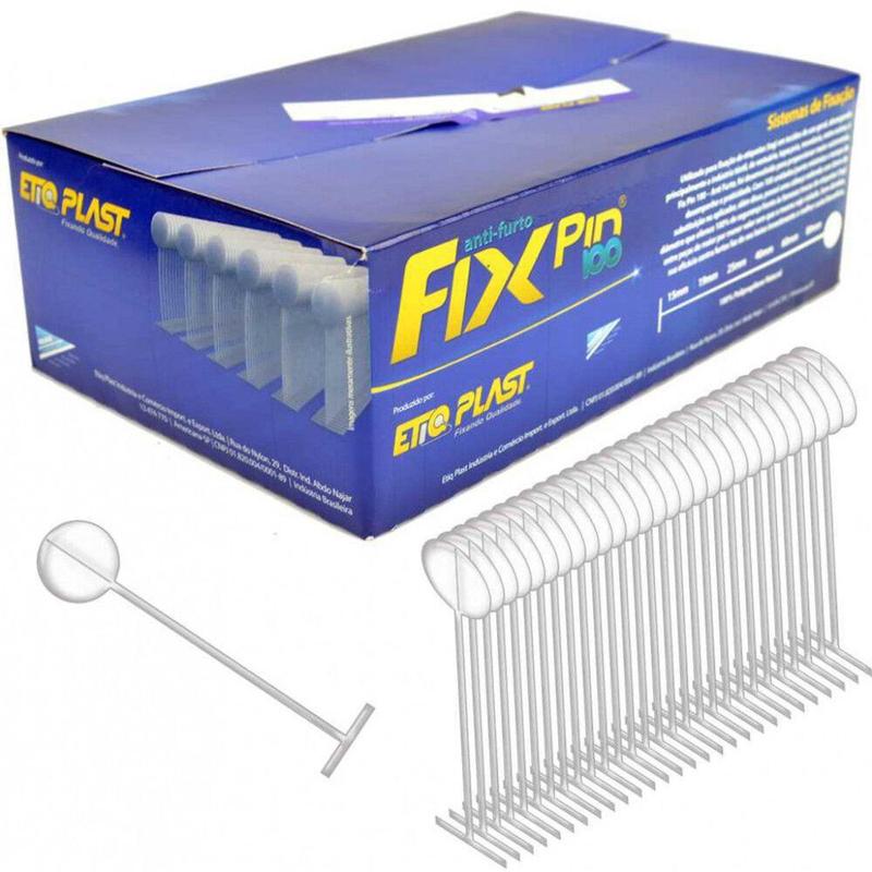 Pino Fix Pin 100 Anti Furto 40mm Etiqplast - 5000 Unidades - Pino para ...