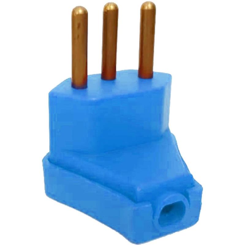Pino Triangular 2P+T 20A - DICOMPEL - Plugs e Adaptadores - Magazine Luiza