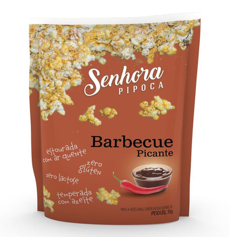 Pipoca Senhora Pipoca Barbecue Picante 35g - Alimentos - Magazine Luiza