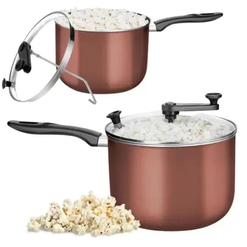 Pipoqueira Antiaderente Grande 4.8 L Mta Chocolate T/Vidro - Panela ...