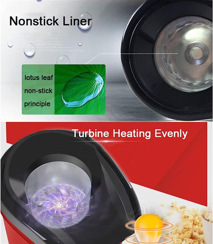 Pipoqueira Mini Doméstica Fácil de Usar Sem Óleo Elétrica 110 v Top ...