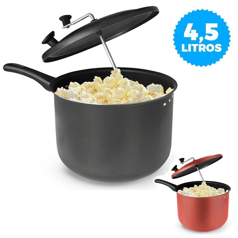 Pipoqueira Nigro Antiaderente 20cm 4,5L em Alumínio - Pipoqueira ...