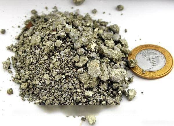Pirita em Pó Granulado ou Farelo Pedra Natural Orgonite 200g ...