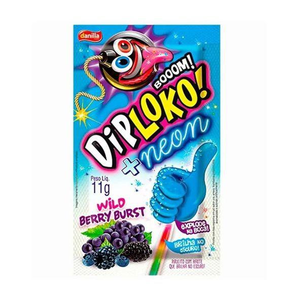 Pirulito Azul Neon Brilha no Escuro Sabor Frutas Silvestres - Danilla ...