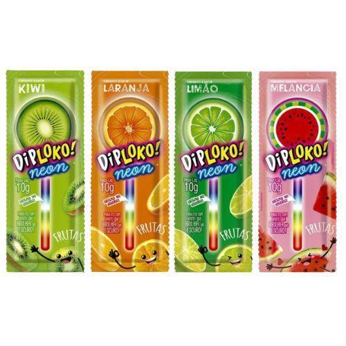 Pirulito Neon em Vários Formatos de Frutas Dip Loko - Un. - Danilla ...