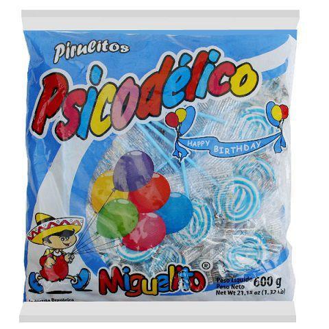 Pirulito Psicodélico Azul 600gr - Miguelito - Alimentos - Magazine Luiza