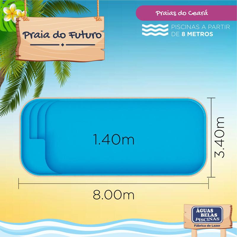 PISCINA DE FIBRA A PARTIR DE 8 metros - PRAIA DO FUTURO - ÁGUAS BELLAS ...