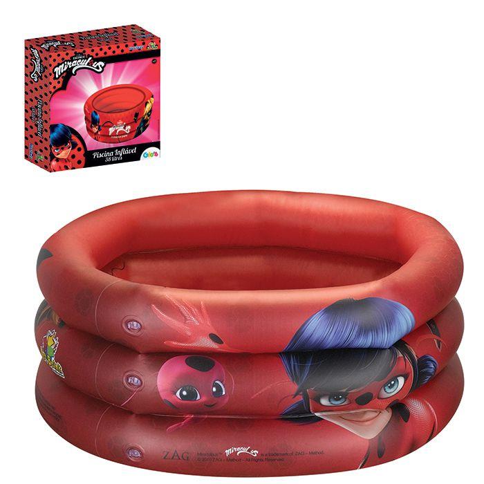 Piscina Infantil Miraculous Ladybug 38 Litros - Original - Art Brink ...