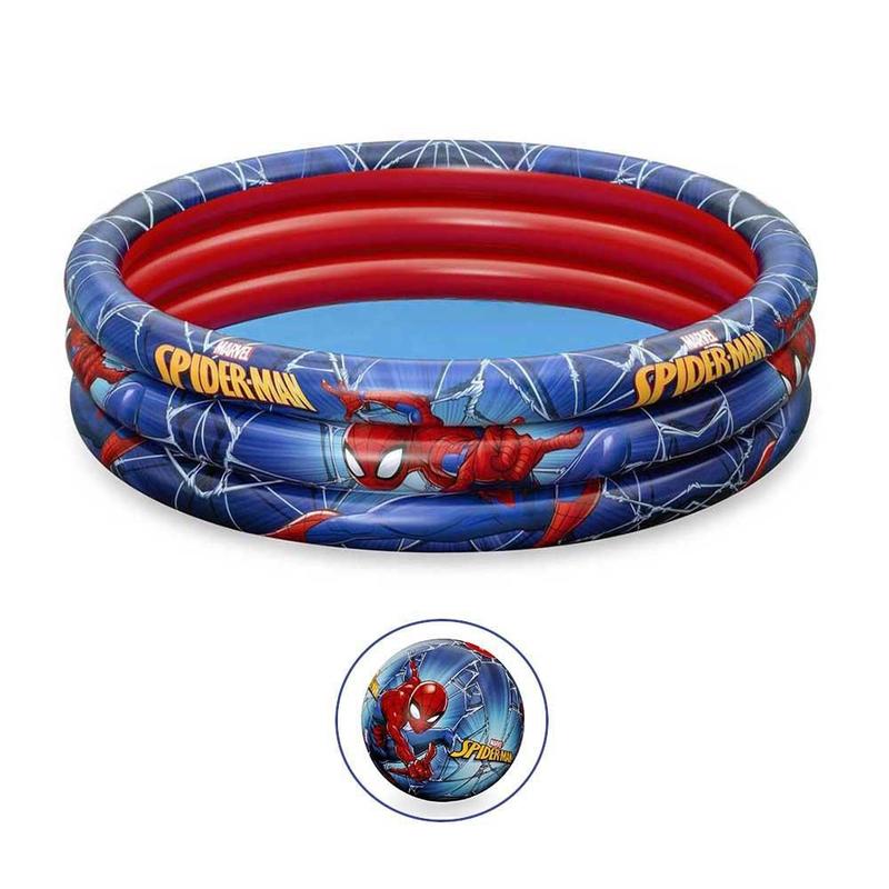 Piscina Inflável Homem Aranha 200L C/ Bola Spider - Bestway - Piscina ...