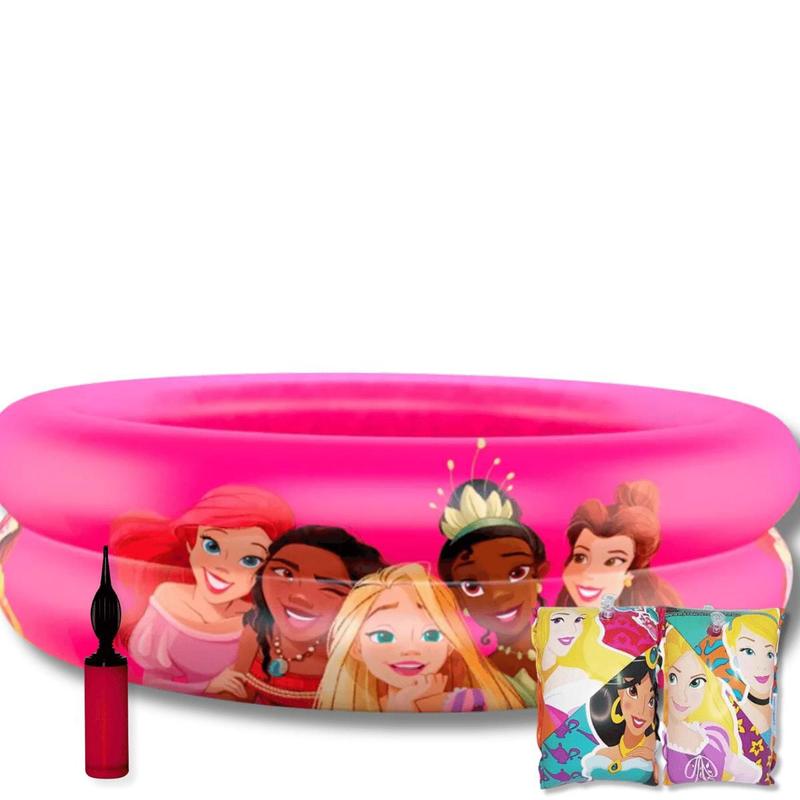 Piscina Inflável Redonda 37L Com Boia De Braço Princesas - Etitoys ...