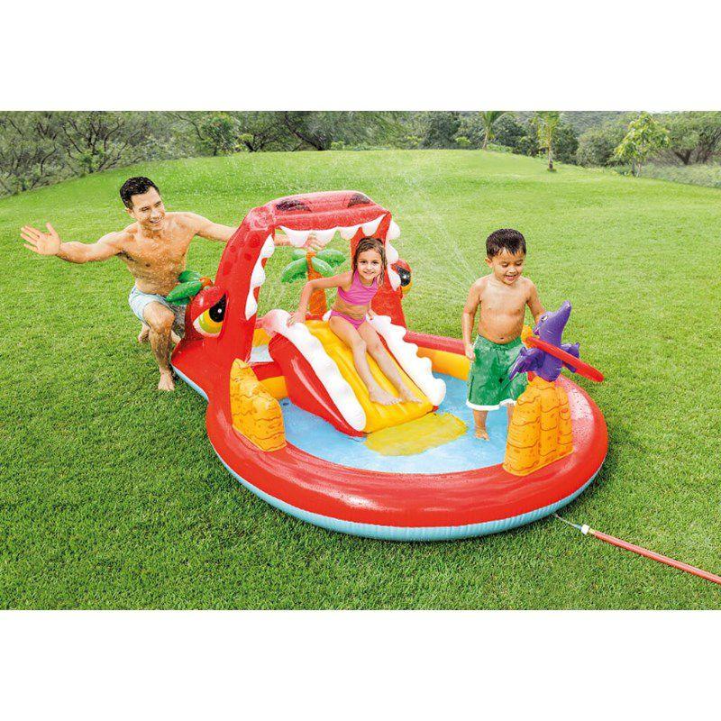 PISCINA PLAYGROUND DINO FELIZ 169L - Intex 57160 - Piscina Infantil ...