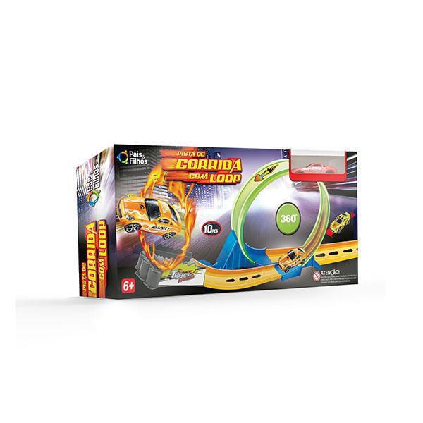 Pista De Corrida Mega Loop Carro Com 10 Pç Pais E Filhos - Pistas ...