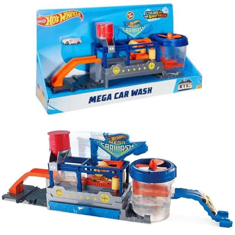 Pista Hotwheels Mega Lava Rapido CAR WASH Color Shifters Mattel ...