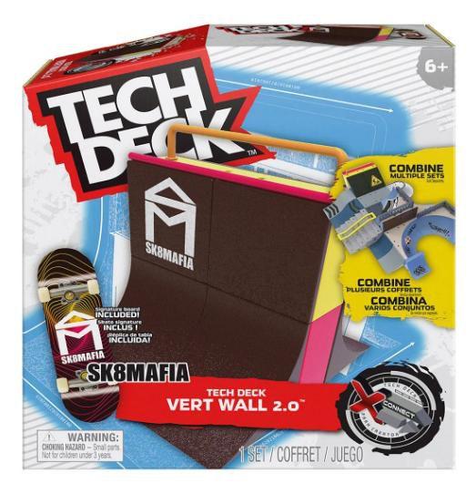 Pista Tech Deck Skate de Dedo e Rampa Vert Wall 2.0 - Sunny - Skate de ...