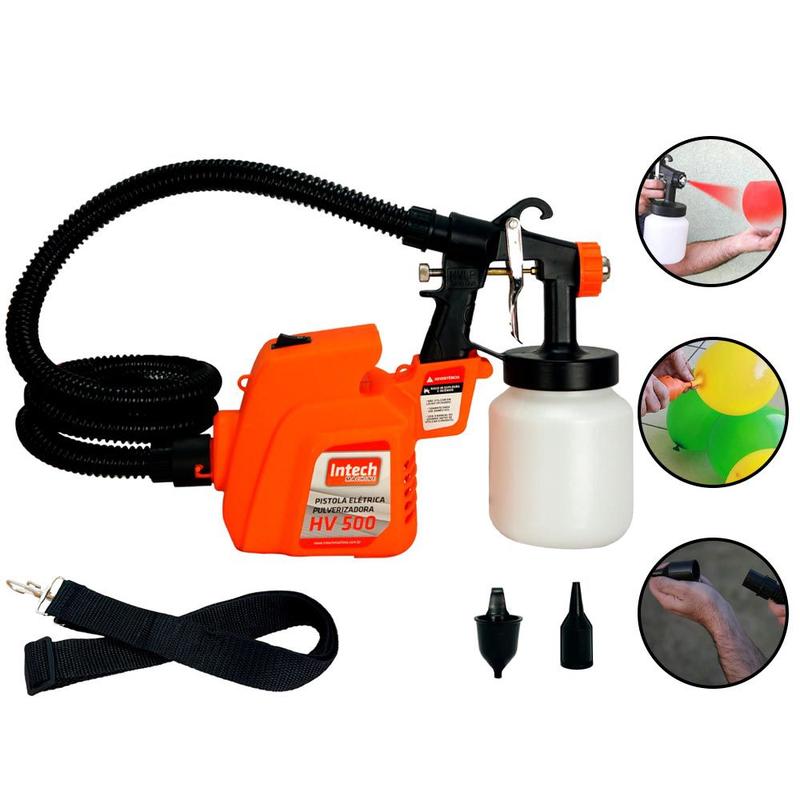 Pistola Elétrica Pulverizadora 450W HVLP Compressor Intech Machine ...