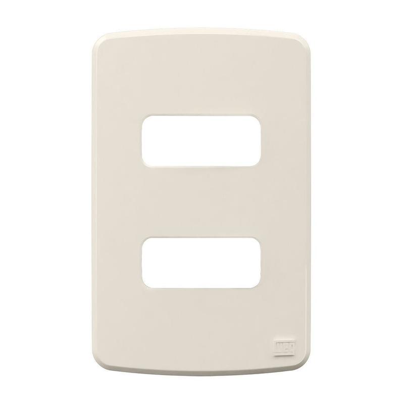 Placa 4"x2" Weg Composé 2 Módulos Marfim - Espelho / Placa de Tomada e ...