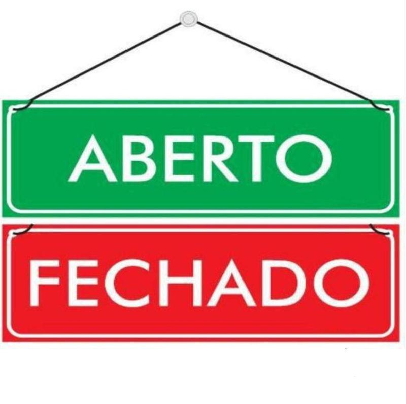 Placa Aberto/Fechado 038 - Rvm Visual Arte - Placa de Sinalização de ...