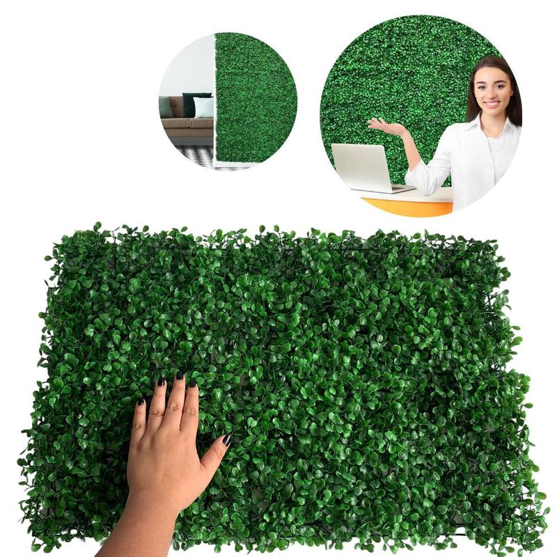 Placa Buxinho Painel Artificial Parede de Planta Decorativa - Flores ...