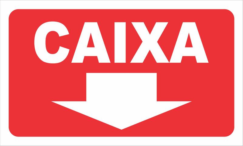 Placa Caixa - 1 Unidade - Ripublic - Placa de Sinalização de Segurança ...