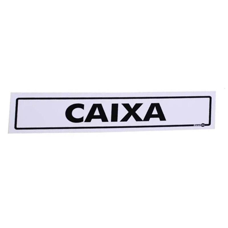 Placa caixa encartale - Placa de Sinalização de Segurança - Magazine Luiza