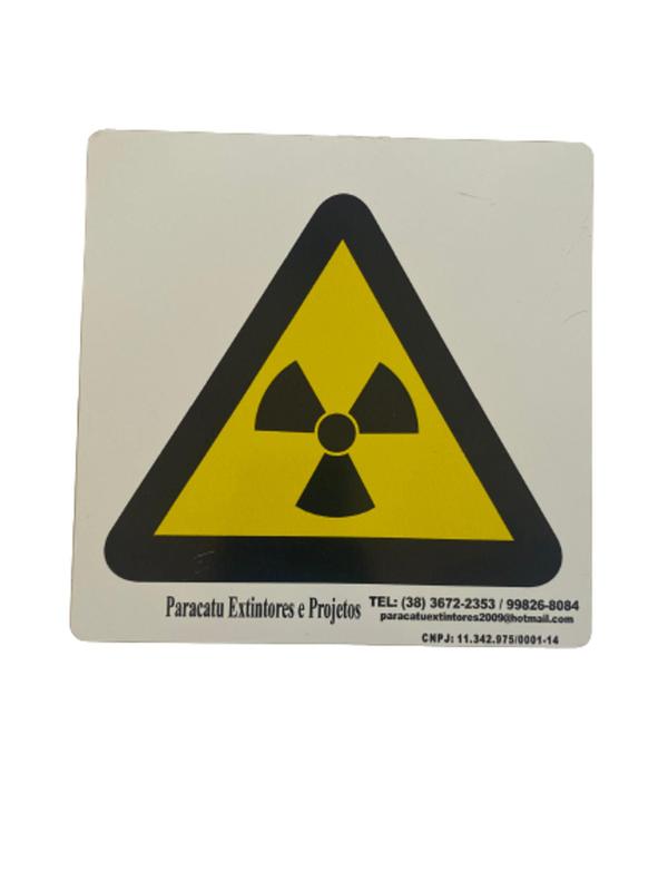 Placa Cuidado Risco de Radiação - PARACATU EXTINTORES - Sinalização e ...
