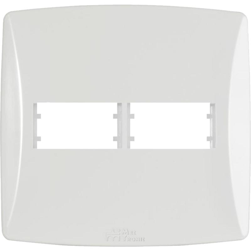 Placa de 2 módulos Horizontal - MecTronic - Placas para TV - Magazine Luiza