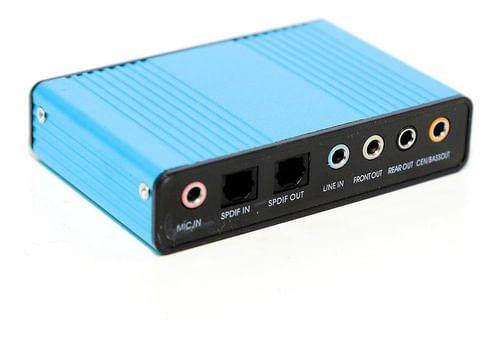 Placa de Áudio USB Analógica/Digital 5.1 - SOLUCAO - Placa de Som ...