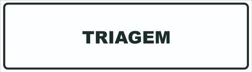 Placa De Identificação Triagem 30x8 - Afonso Sinalizações - Placa de ...