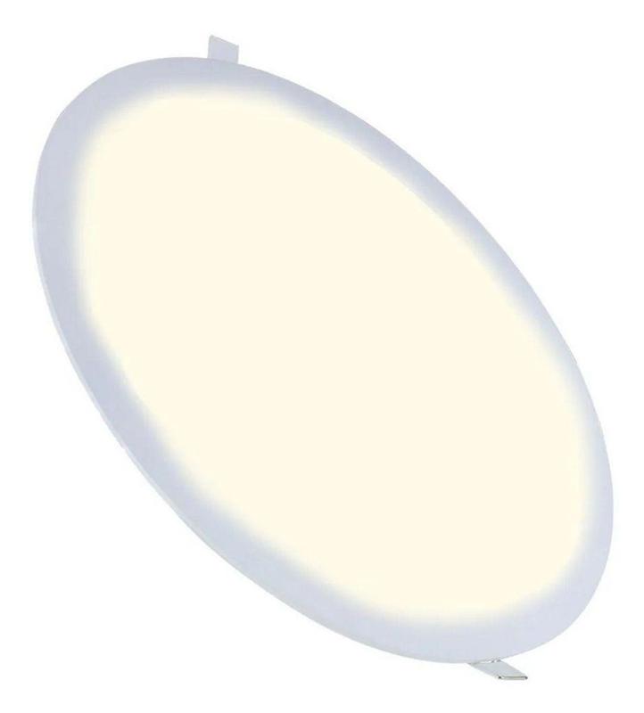 Placa de led 3w embutir redondo branco quente 3000k - Luz Sollar ...