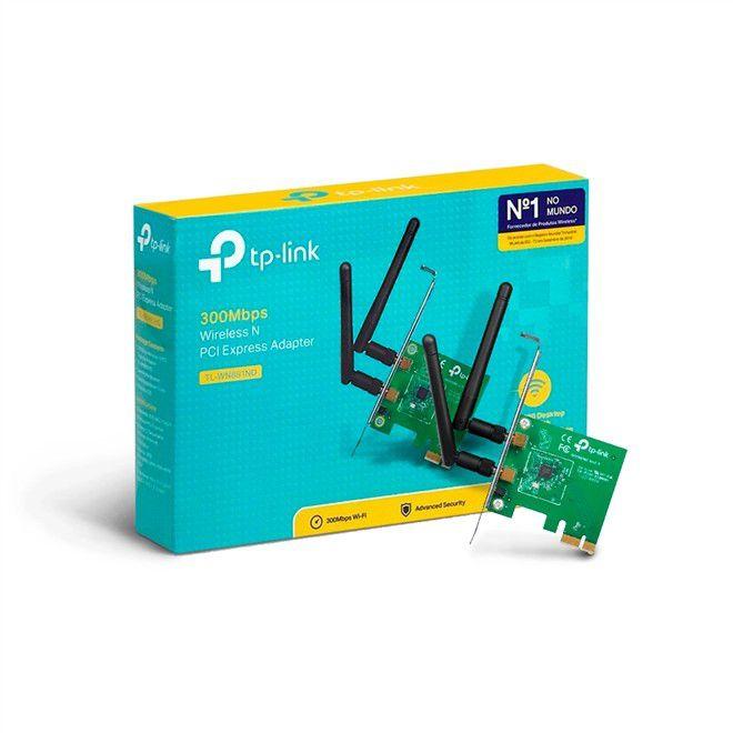 Placa de Rede Wireless Pci Express 300Mbps 2 Antenas TL-WN881ND TP LINK ...