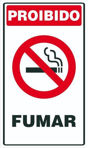 Placa De Sinalização Proibido Fumar 30x50 - Afonso Sinalizações - Placa ...