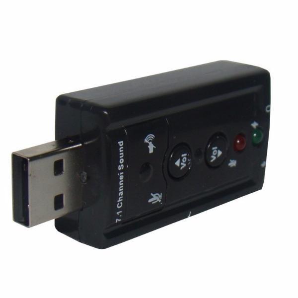 Placa De Som Áudio Usb 7.1 USB Para Pc ou Notebook - Exbom - Placa de ...