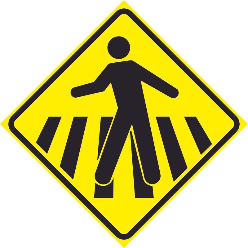 Placa De Transito 50X50Cm Reflet. A-32B Passagem Sinalizada - Nt ...