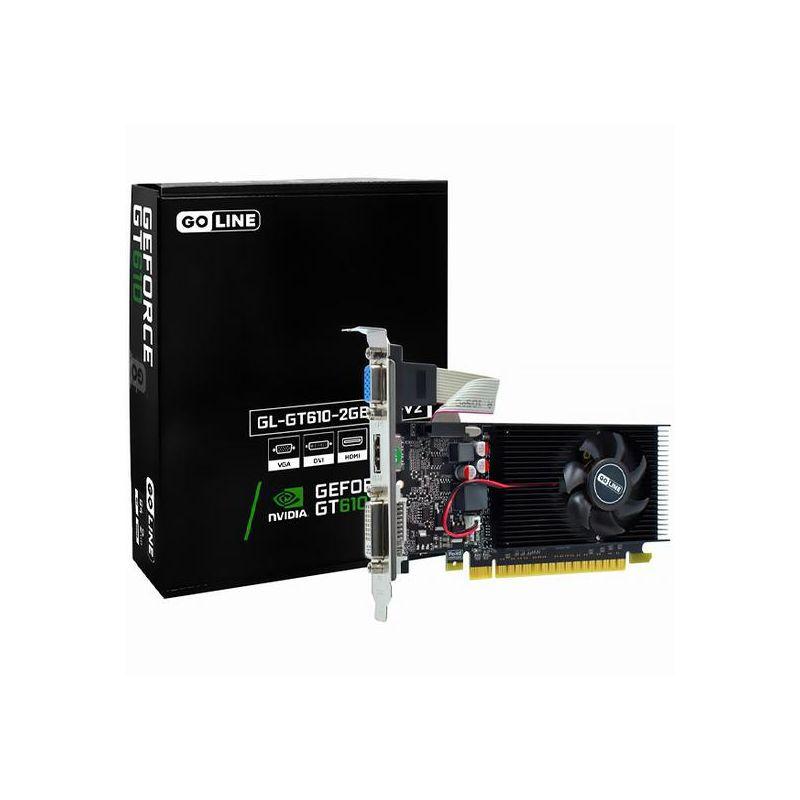Placa De Vídeo Goline Gl Gt610 2Gb D3 V2 Ddr3 Hdmi Vga E Dvi - Placa de Vídeo - Magazine Luiza