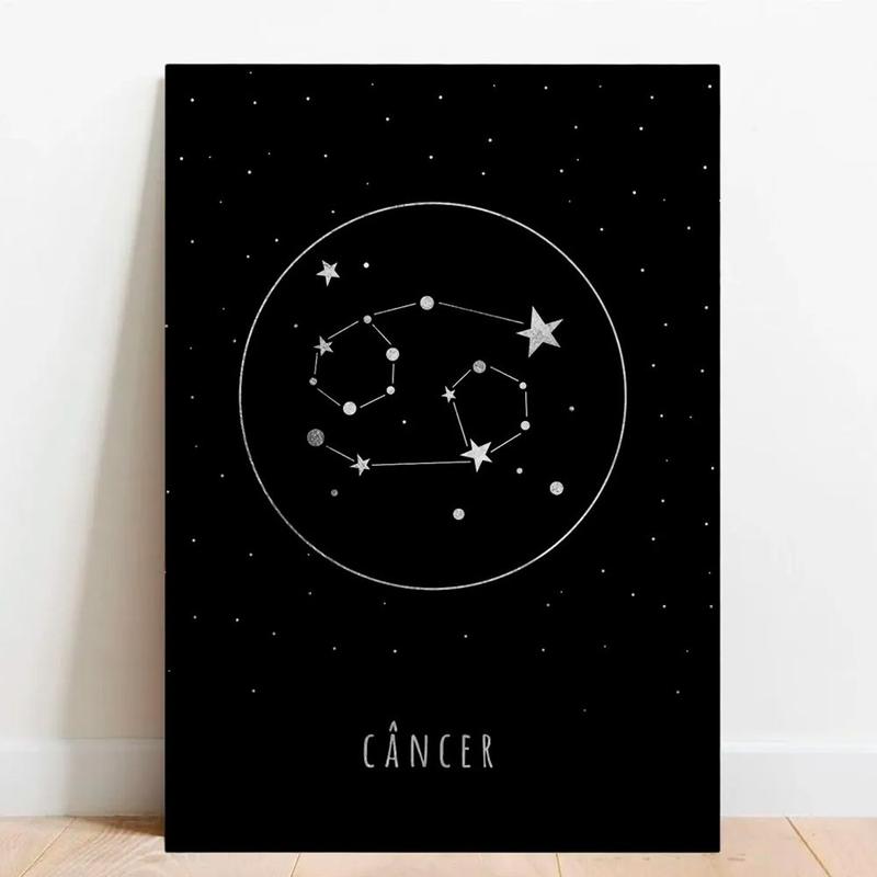 Placa Decorativa Metálica Signos Câncer - TACOLADO PAPEL DE PAREDE ...