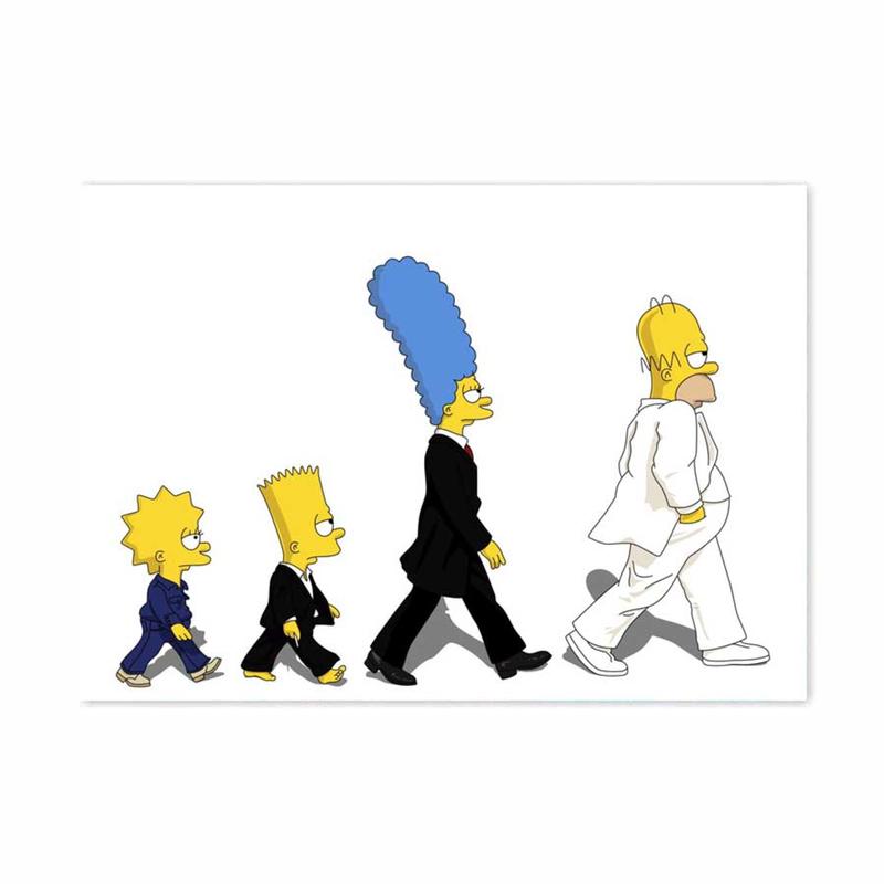Placa Decorativa Simpsons The Beatles 21x30cm - Cada Quadro - Placa ...