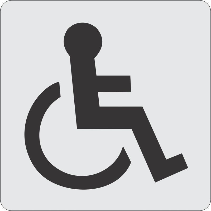 Placa DEFICIENTE - 11X11 CM PS 0,8MM Fundo Prata - Flap Placas e ...