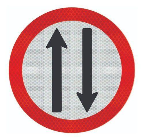 Placa Duplo Sentido De Circulação R-28 Grau Técnico Comercial - 50x50cm ...