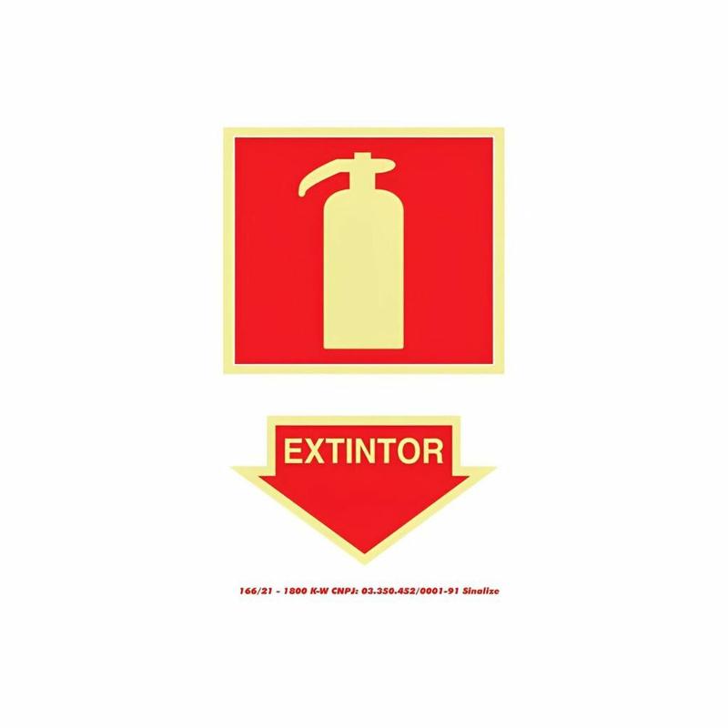 Placa Extintor De Incêndio 20 X 30 - Sinalize - Sinalização e Segurança ...