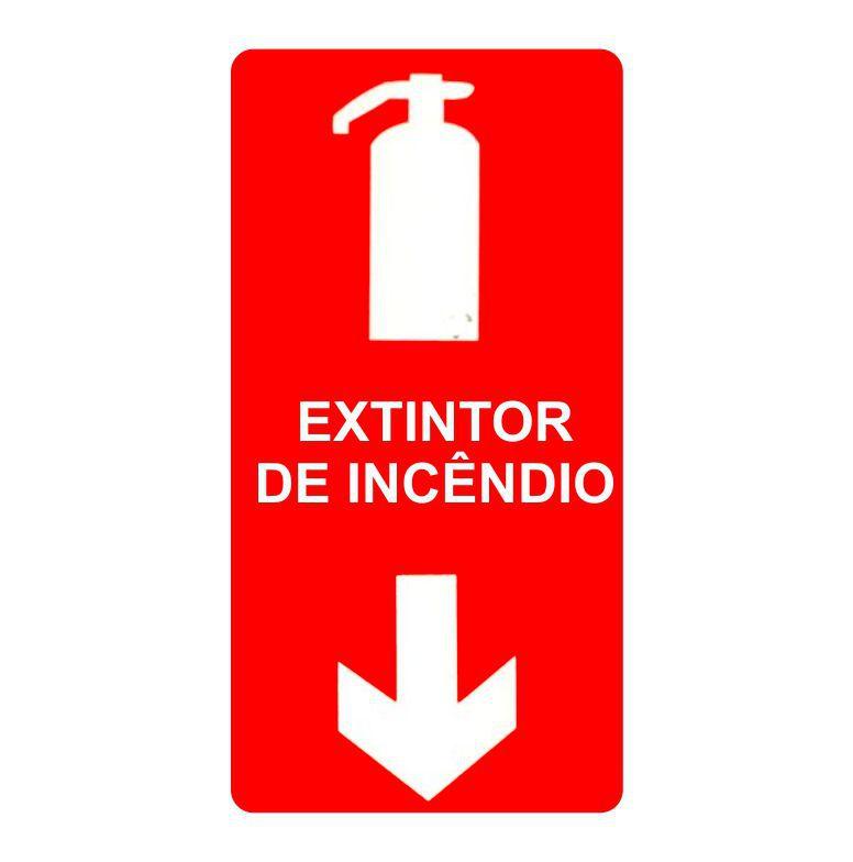 Placa Fotoluminescente - Extintor de Incêndio - Fast Way - Sinalização ...