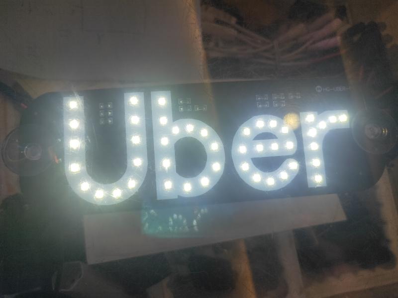 Placa led Luminoso Uber para carro USB - telintec - No Magalu ...