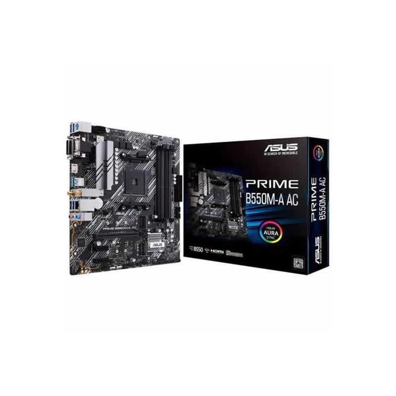 Placa Mãe Am4 B550 Asus Prime B550M A Ac 4Xddr4 - Placa Mãe - Magazine ...