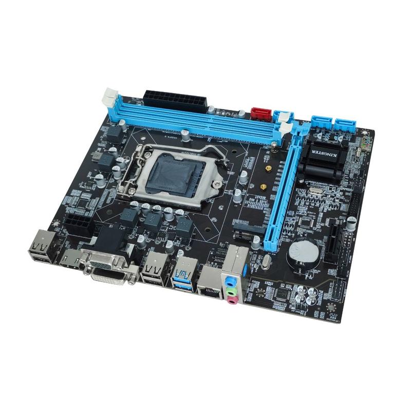 Placa Mãe Kingster PCI Express Chipset Intel LGA 1155 Socket I3/I5/I7 ...