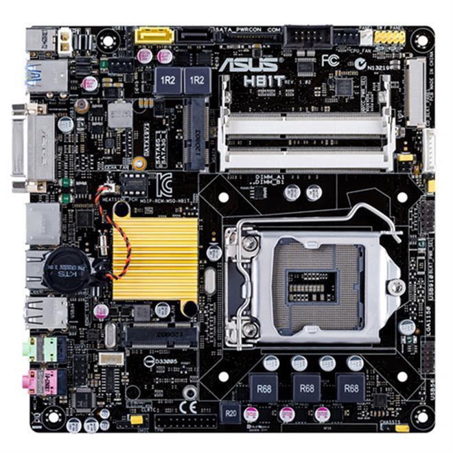Placa Mãe Mini Itx H81t Intel LGA1150 USB 3.0 DDR3 Asus - Peças para ...