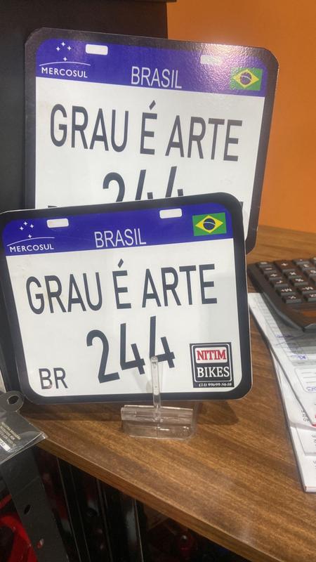 Placa mercosul para bike - NITIM BIKES - Armarinhos - Magazine Luiza