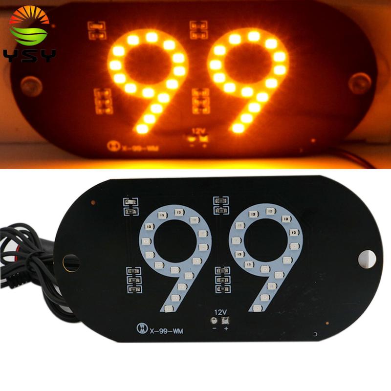 Placa Para Carro Led Vermelho Motorista De Aplicativo 99 - NEW ...