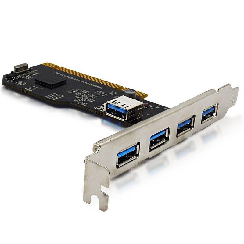 Placa Pci USB 2.0 Para Pc Com 5 Portas Knup Hb-t74 - Peças para ...